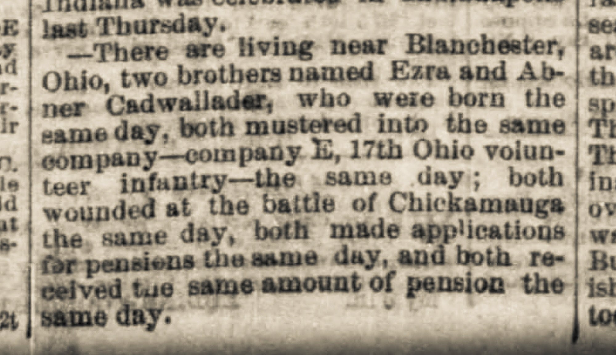 Newspaper Articles – Blanchester Area Historical Society