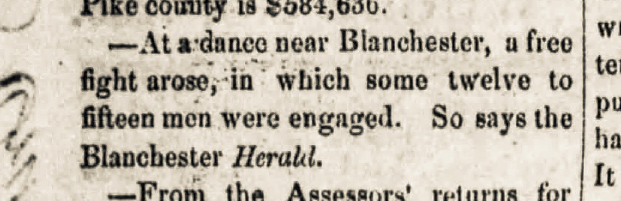 1870. Blanchester Dance Fight. – Blanchester Area Historical Society