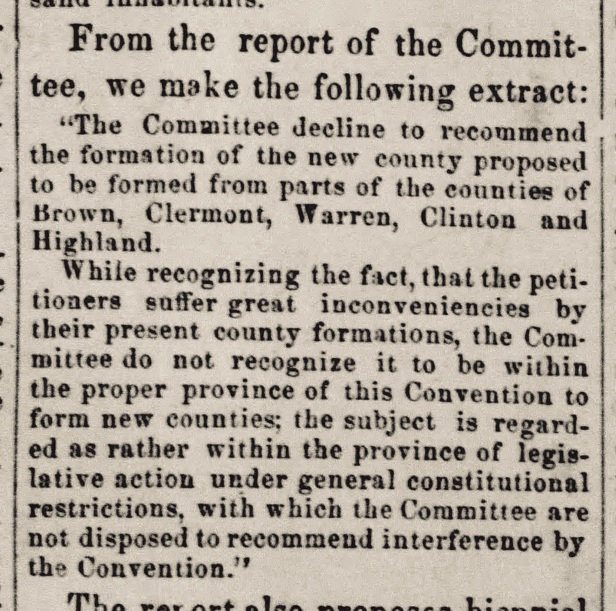 Newspaper Articles – Blanchester Area Historical Society