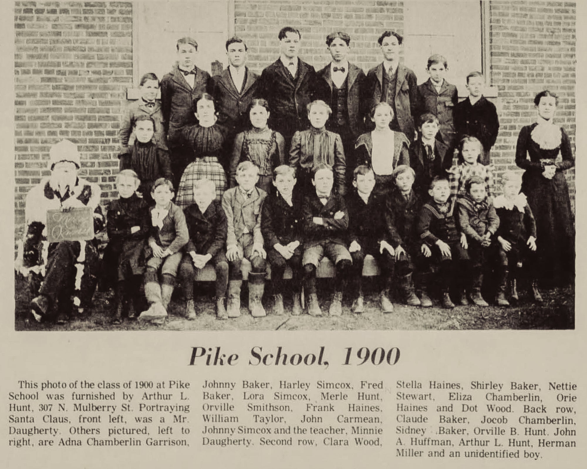 1900. Pike School Students. – Blanchester Area Historical Society