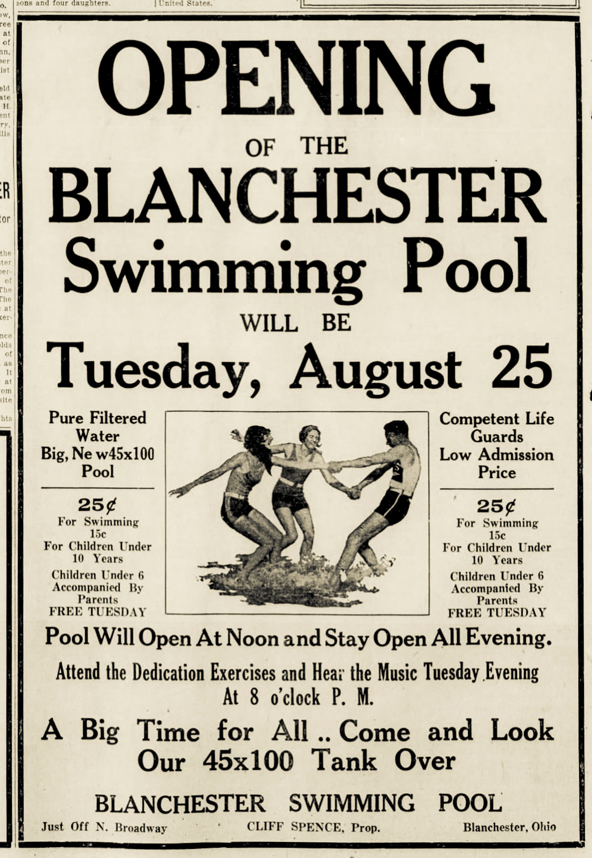 Blanchester Swimming Pool – Blanchester Area Historical Society