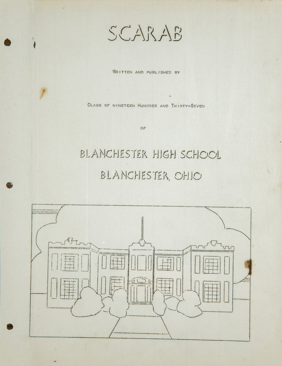 Yearbooks – Blanchester Area Historical Society