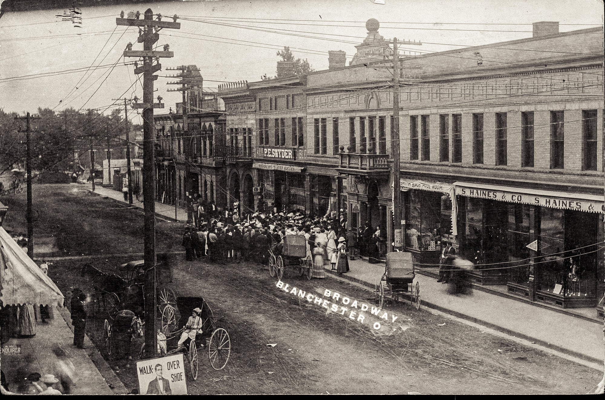 1912. Big sale at P.E. Snyder's. – Blanchester Area Historical Society