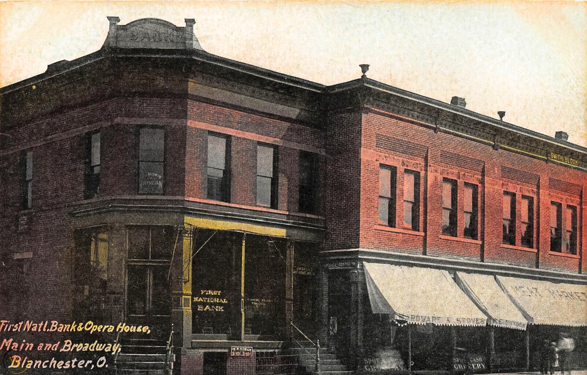 1910. First National Bank and Opera House. – Blanchester Area ...