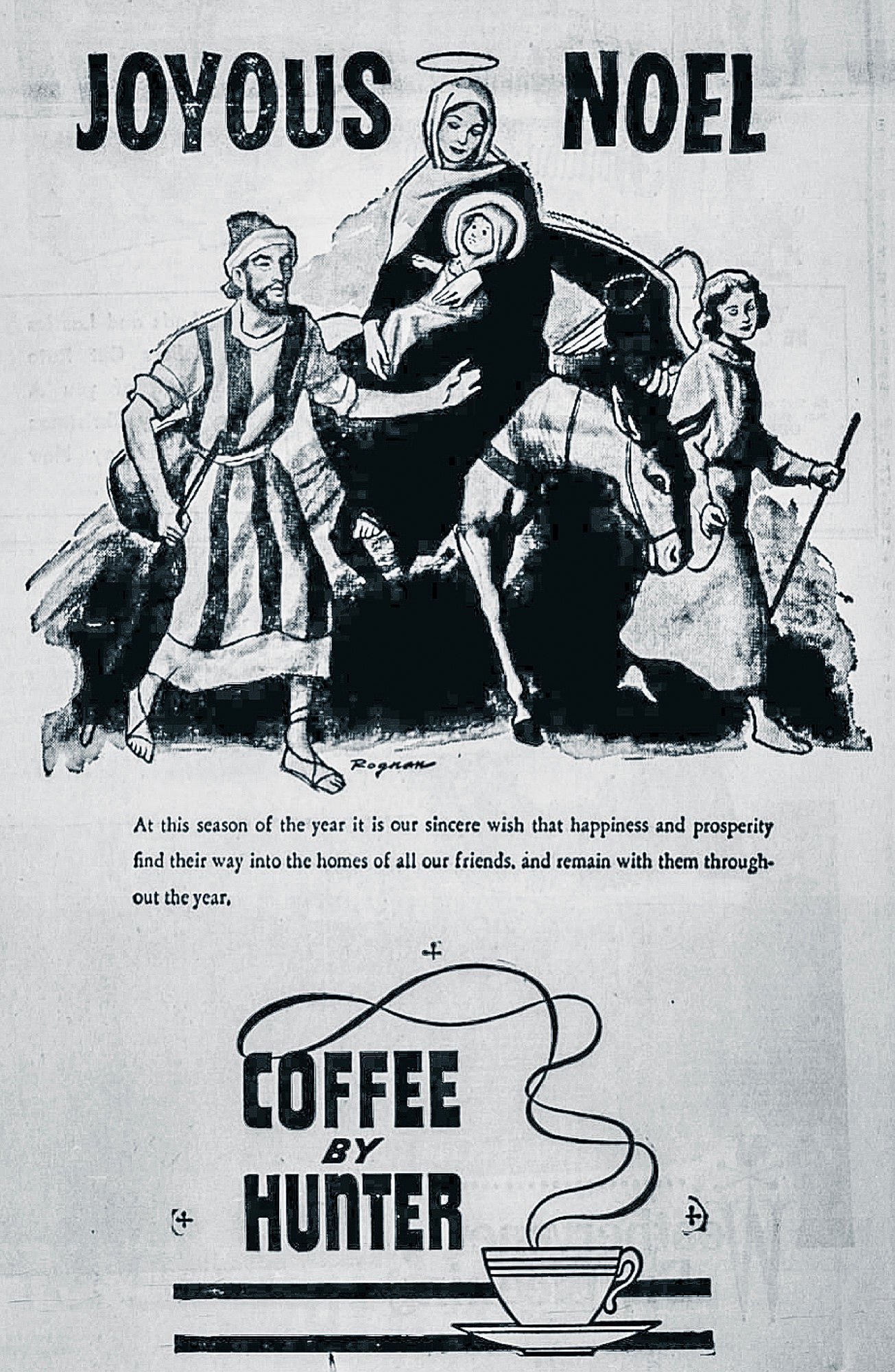 1960. Hunter Coffee Christmas ad. – Blanchester Area Historical Society