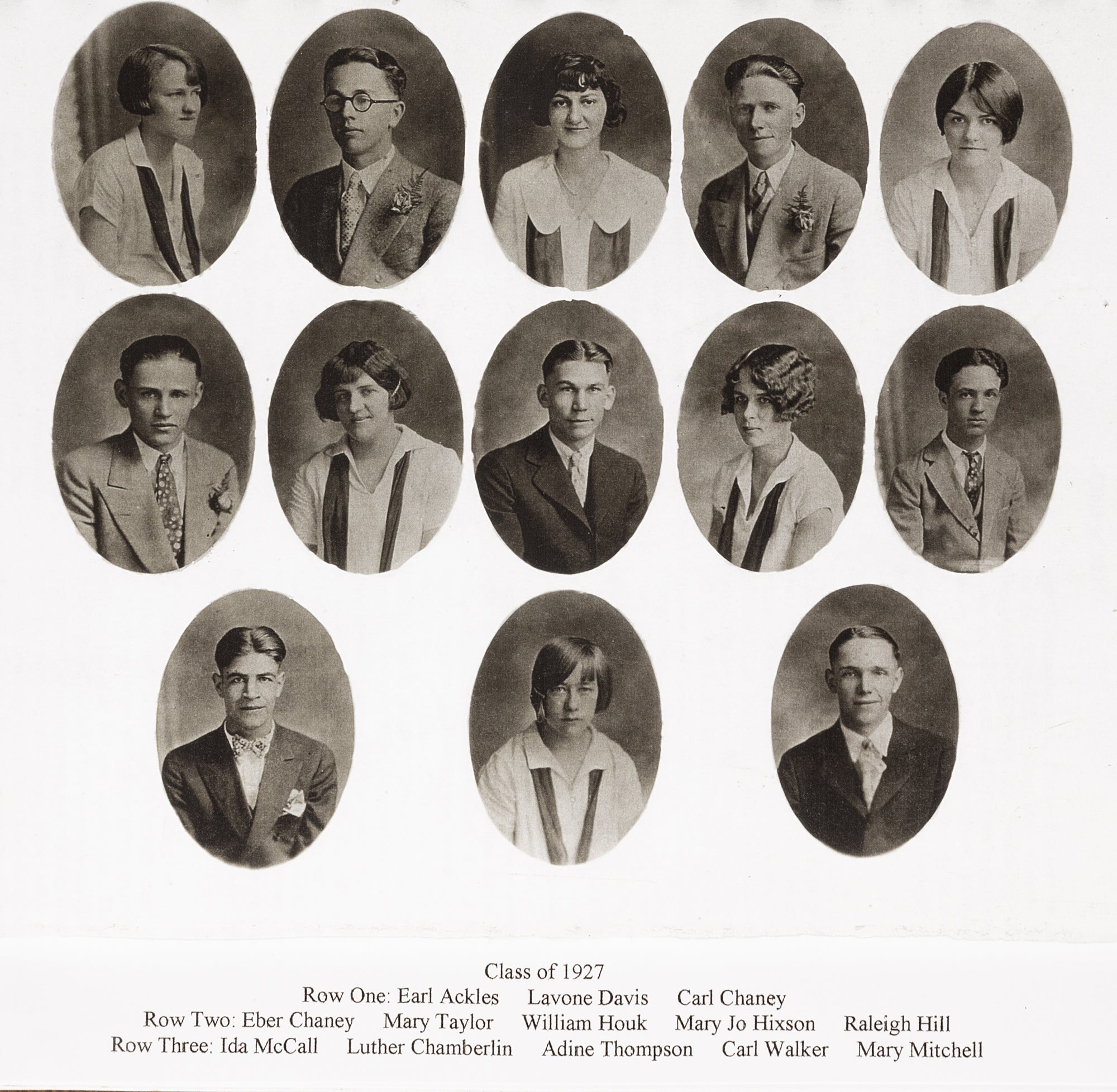 Jefferson High School 1927 Class Photo. – Blanchester Area Historical ...