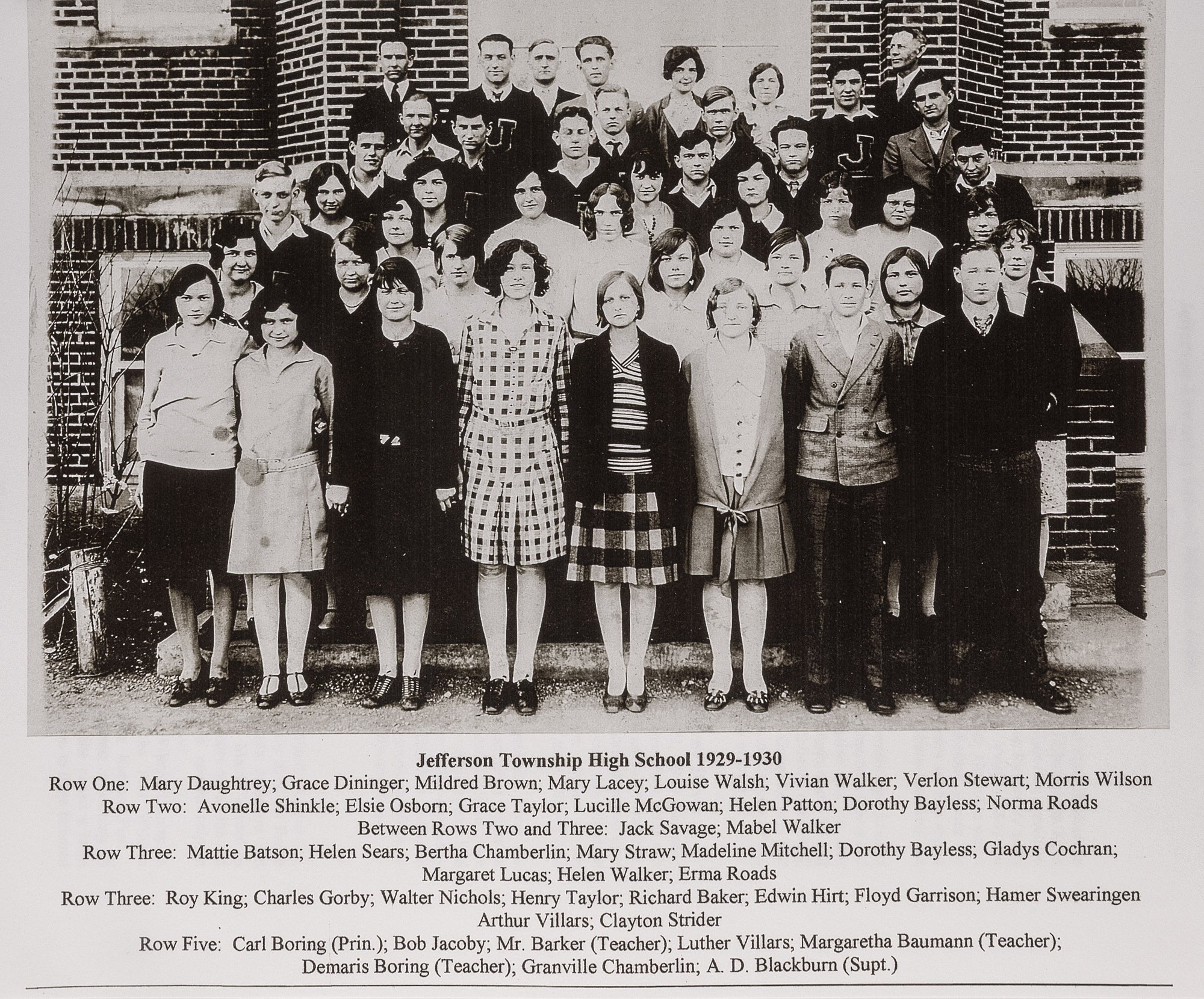 Jefferson School Class Photos – Blanchester Area Historical Society