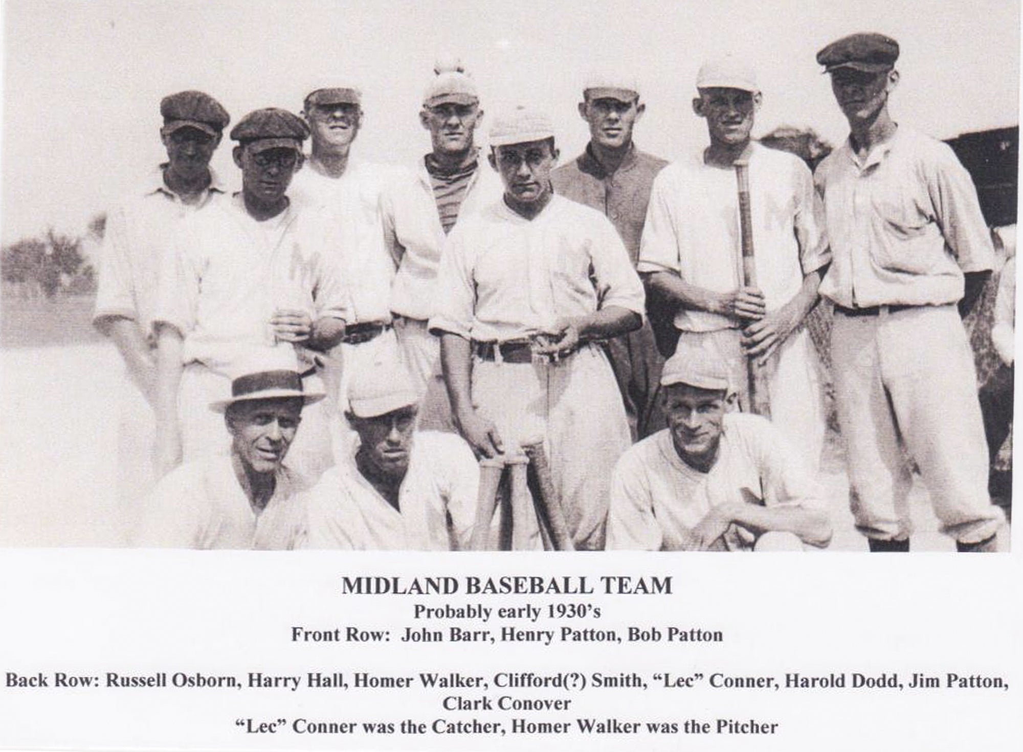 Circa 1930s. Midland Baseball Team. – Blanchester Area Historical Society