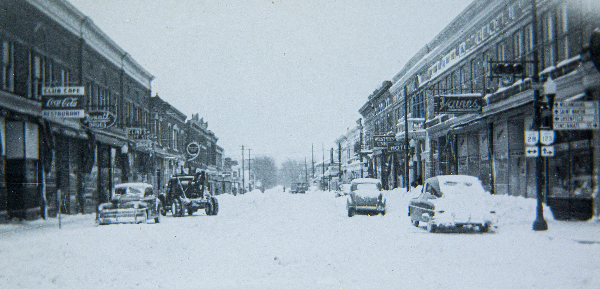 1950 Snowstorm. South Broadway, Blanchester. – Blanchester Area ...