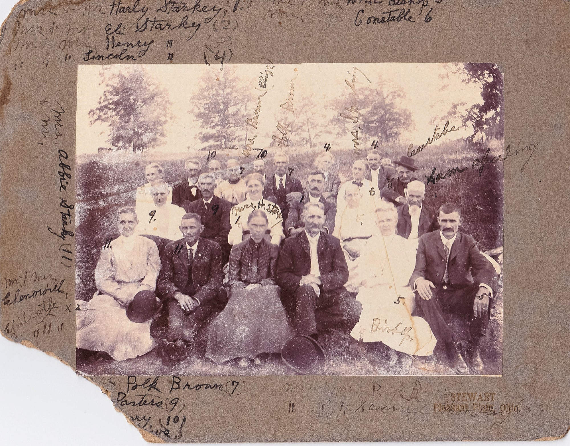 Starkey Family Portrait. Pleasant Plain. – Blanchester Area Historical ...
