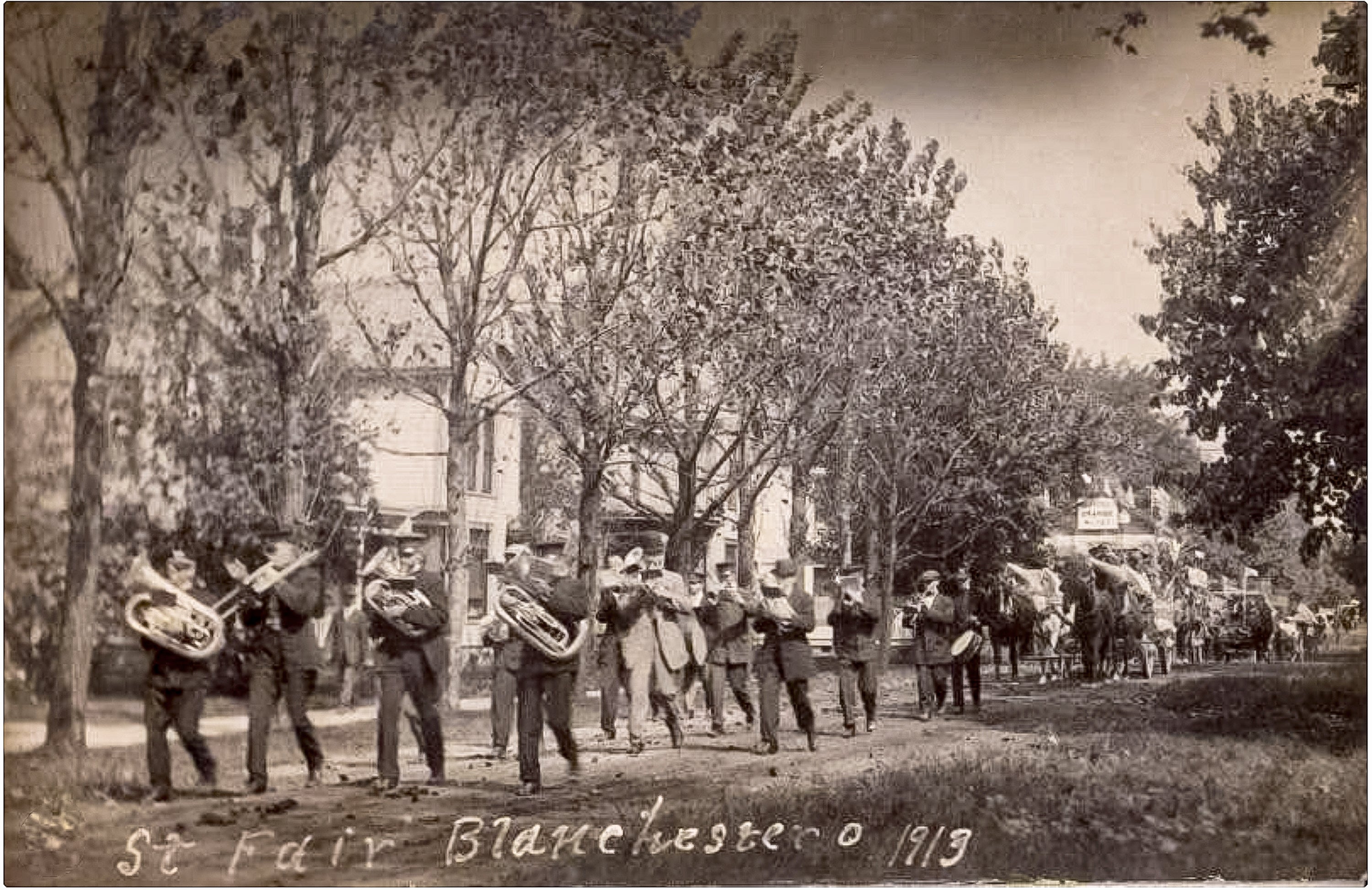 1913. Street fair. Blanchester. – Blanchester Area Historical Society